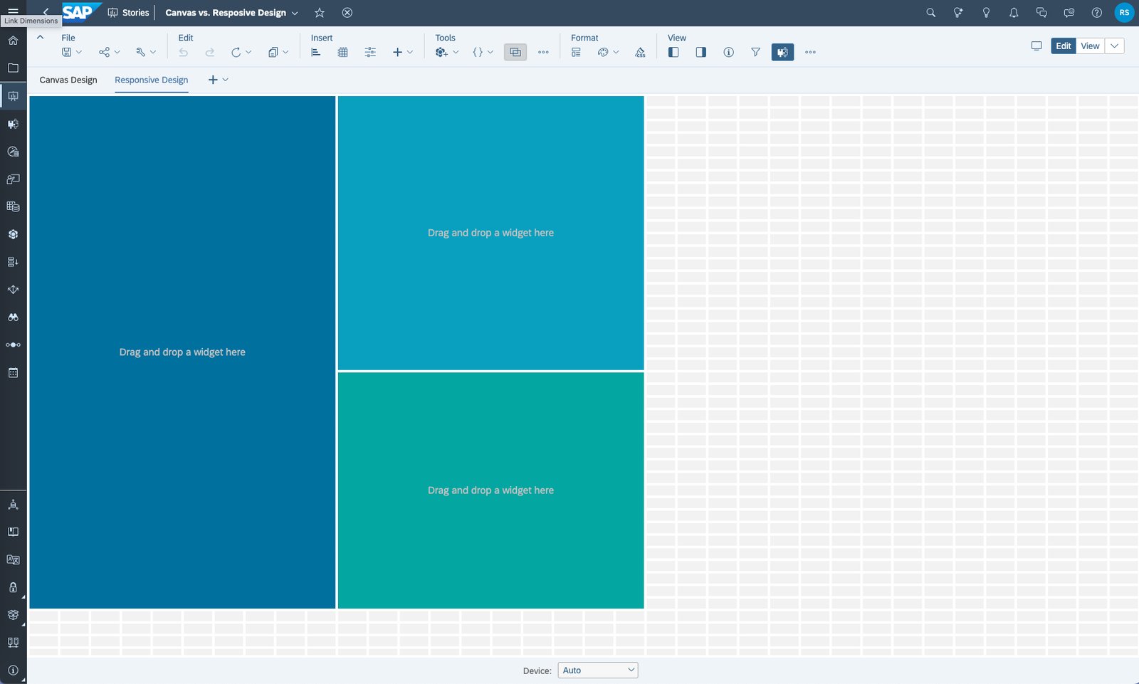 SAP Analytics Cloud: Canvas & Responsive layout design